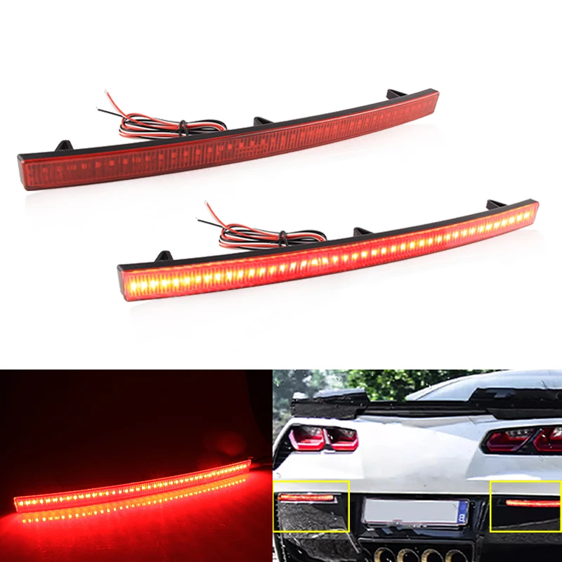 2PCS-LED-Rear-Bumper-Reflector-Lights-Brake-Tail-Lights-For-2014-2019 ...