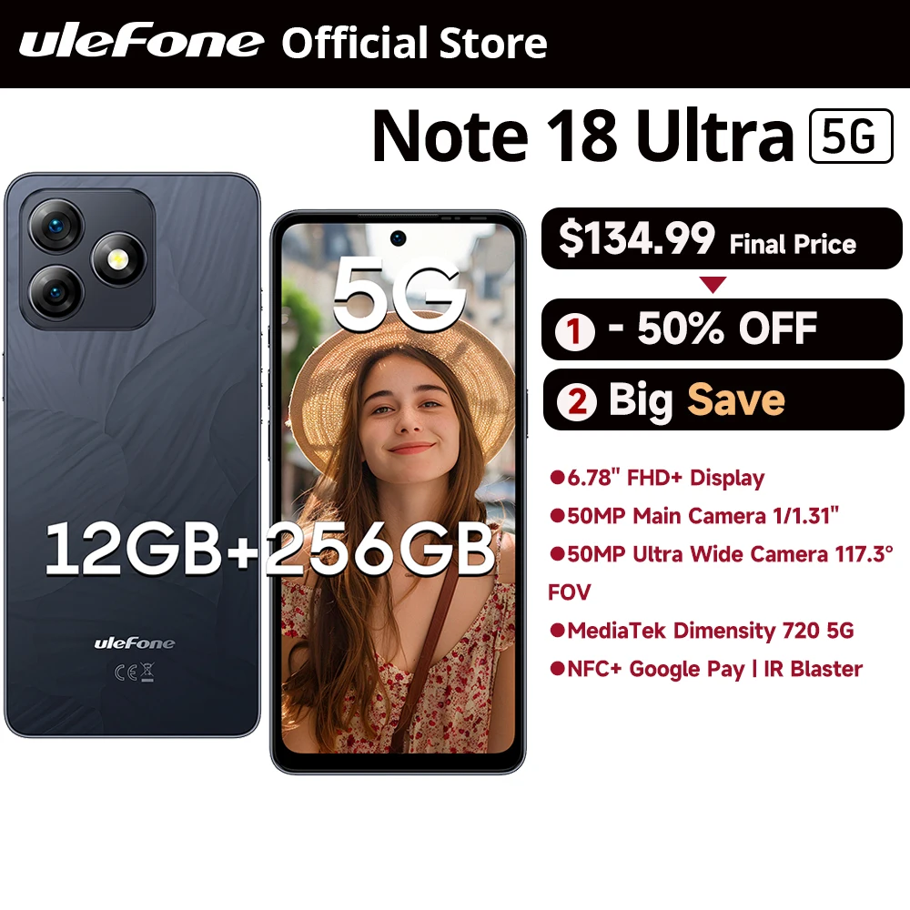 World-Premiere-Ulefone-Note-18-Ultra-5G-Smartphone-12GB-RAM-6-6-256GB ...