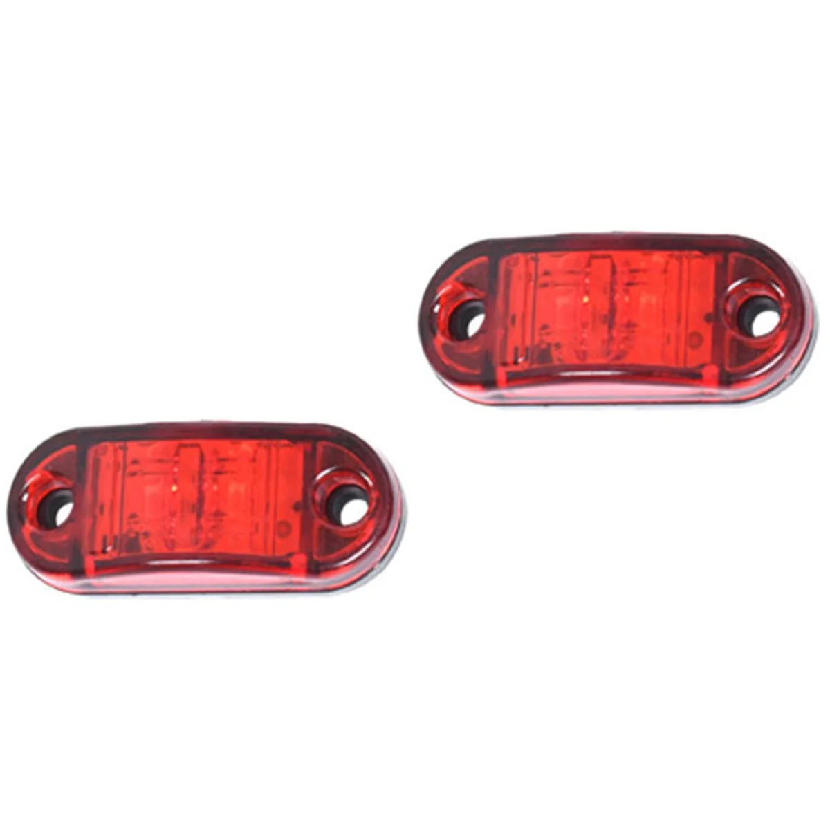 2 pcs 12V/24V 2 LED Truck Side Lamp LED Truck Light Truck Side Flashing ...