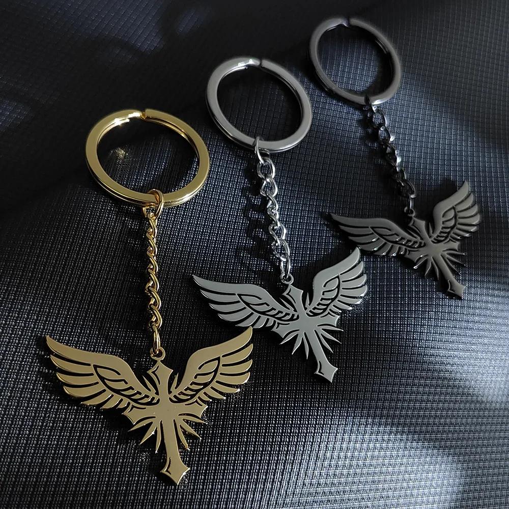 1-Piece-Keyring-Phoenix-Keychain-34x46mm-Silver-Plated-New-Fashion ...
