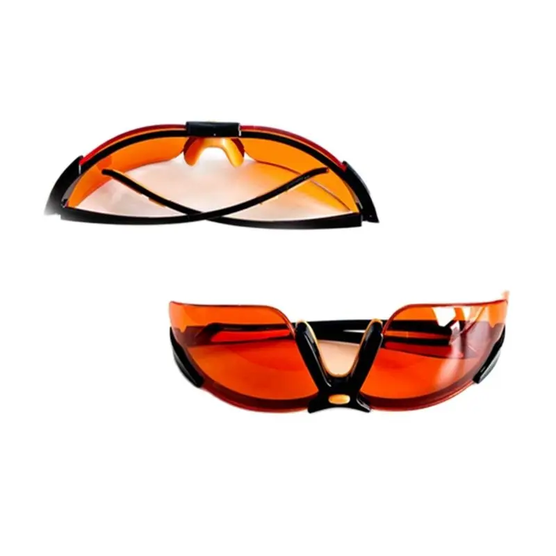 2Pcs Dental Lab Orange Goggles Block LED UV Blue Lights Curing Glasses