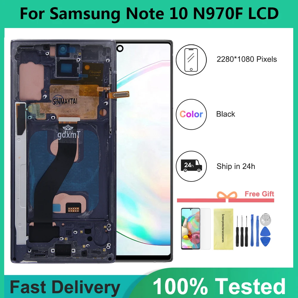 For-Samsung-Note-10-LCD-Display-Touch-Screen-Digitizer-Assembly-For ...