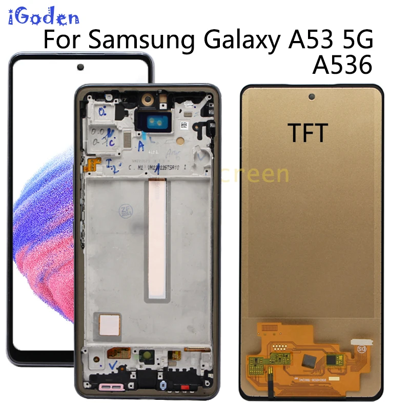 6.5" TFT A536 Display For Samsung A53 5G A536B A536U LCD Display Touch ...