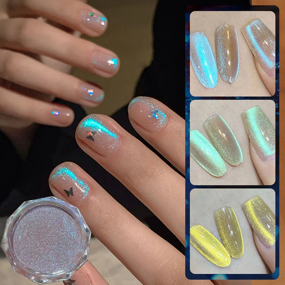 6-Color-Glitter-Nail-Powder-Holographic-Laser-Aurora-Nail-Powder-Chrome ...