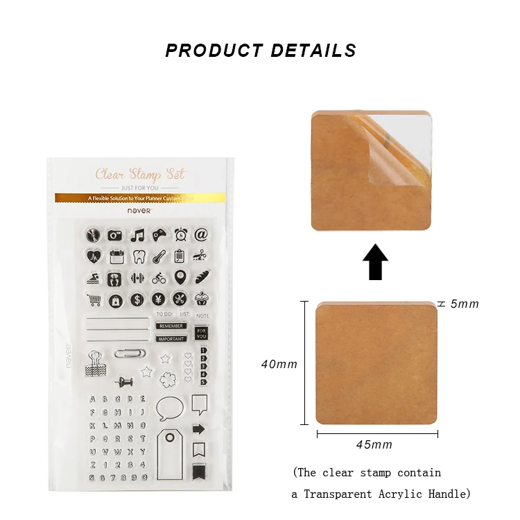 Soft Rubber Stamp For DIY Planner EM65184 Princess Deco Clear Stamp ...