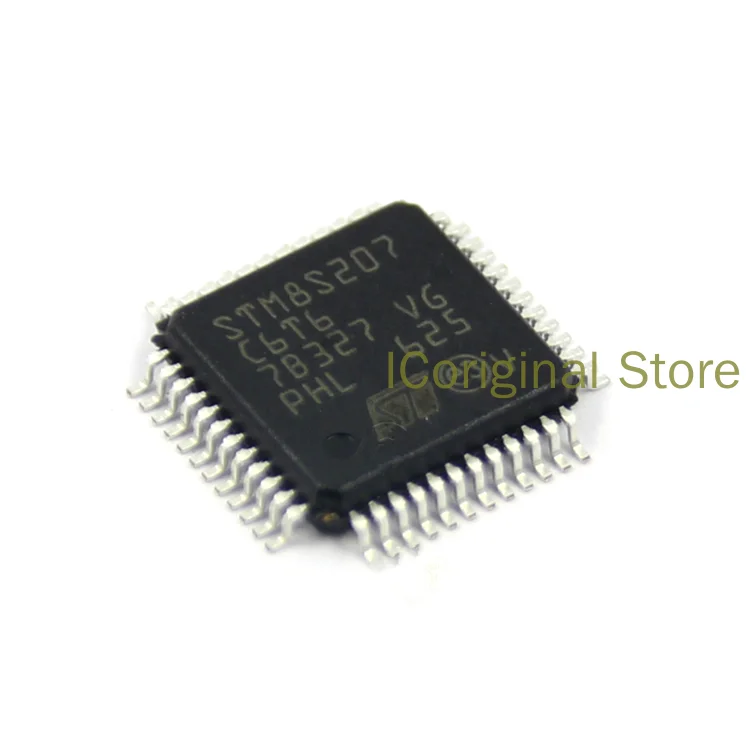 Chip Original STM8S207C6T6, paquete QFP48, microcontrolador electrónico, encapsulación IC, LQFP ...