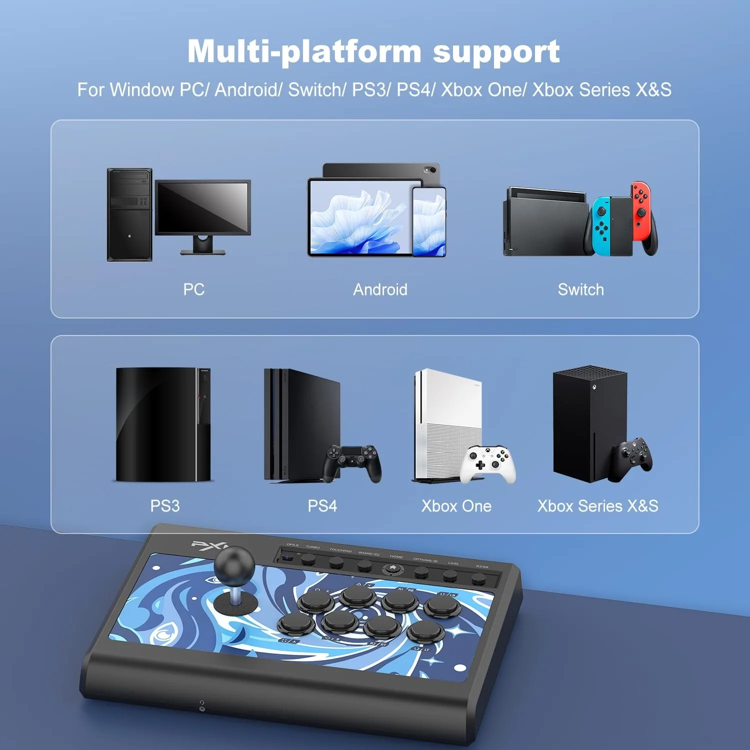 PXN-joystick-Game-Fighting-Arcade-Stick-Fightstick-For-PC-Windows-7-8 ...