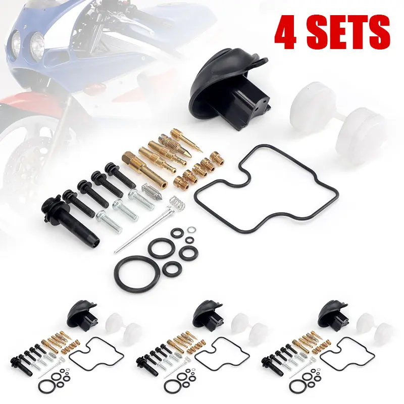 4Sets Motorcycle Carburetor Carb Repair Rebuild Spare Kit for Honda ...