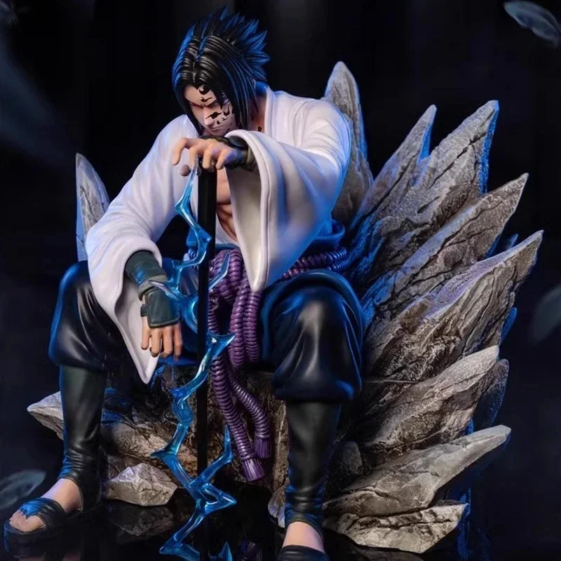 Uchiha Sasuke Scale ทาสีตุ๊กตา Uchiha Sasuke Pvc รูปปั้นอะนิเมะ ...