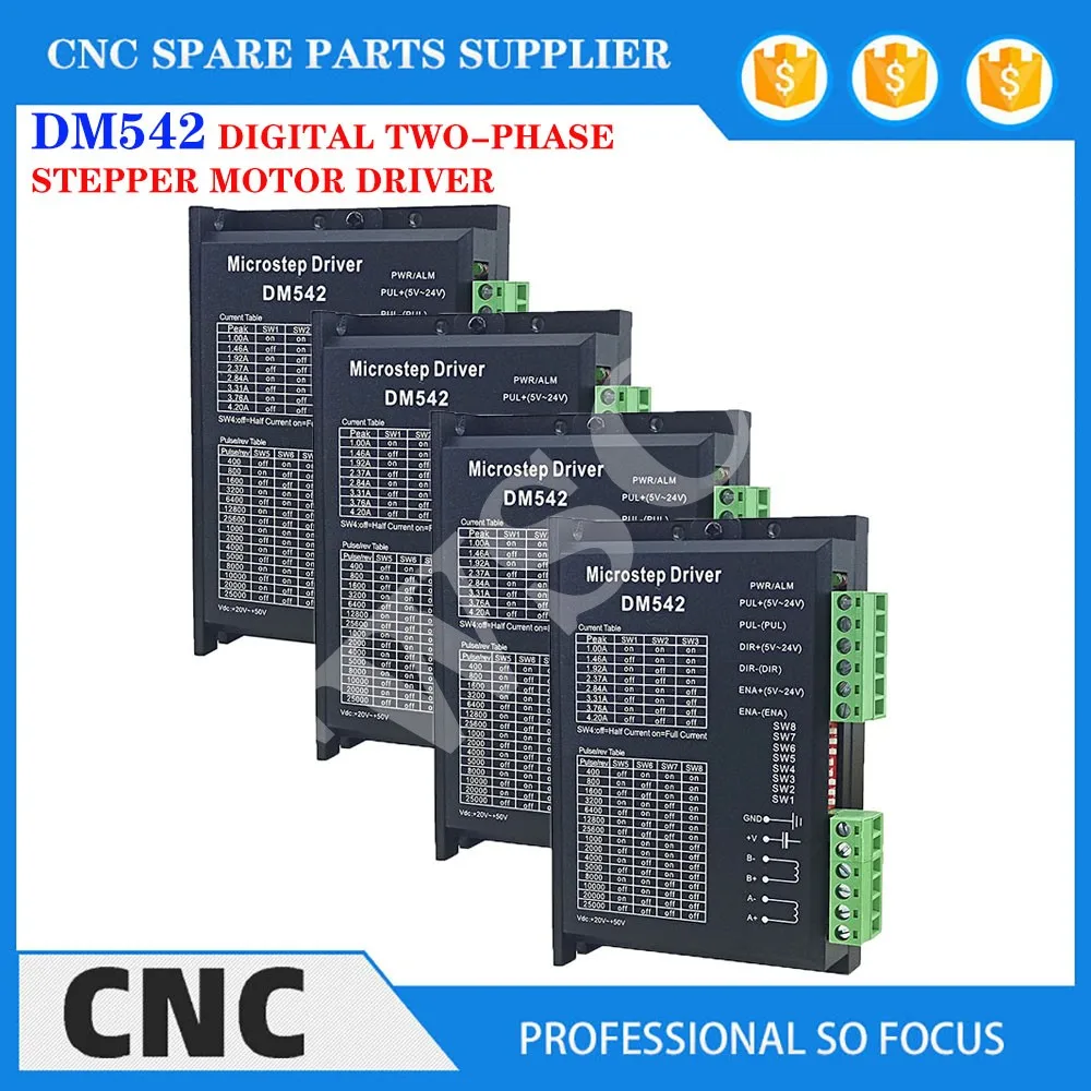 4PCS-DM542-2-phase-4-2A-digital-stepper-motor-driver-for-57-86-stepper ...