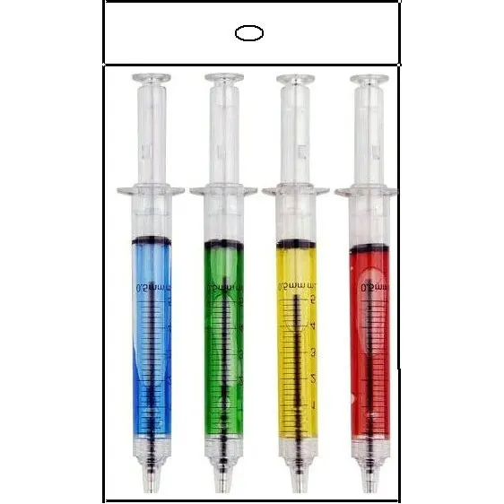 1/3Pcs Syringe Pen Novelty Liquid Syringe Ballpoint Pen Doctor Nurse ...