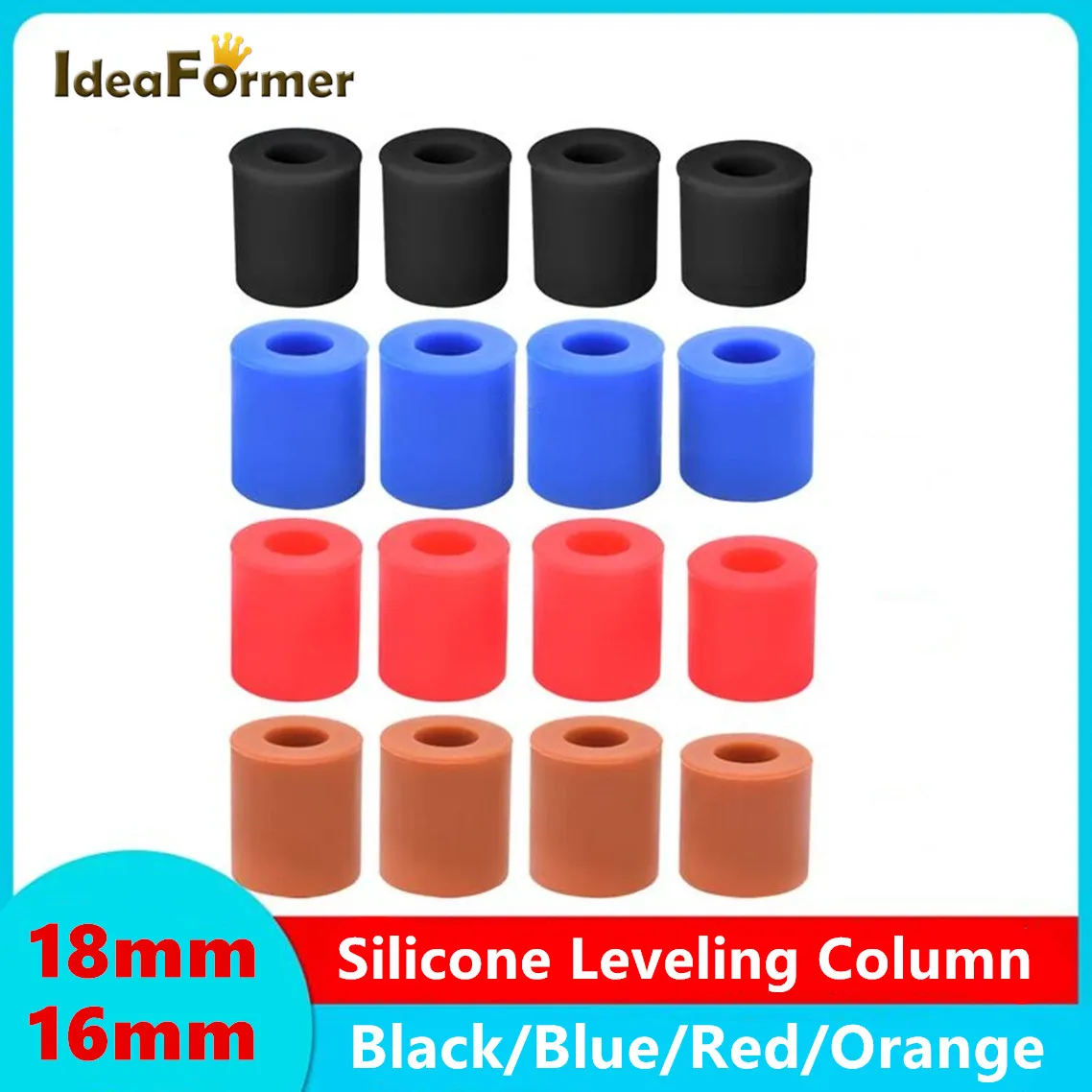 4-8-20Pcs-Hot-Bed-Silicone-Leveling-Column-18mm-16mm-for-Ender-3-CR10 ...