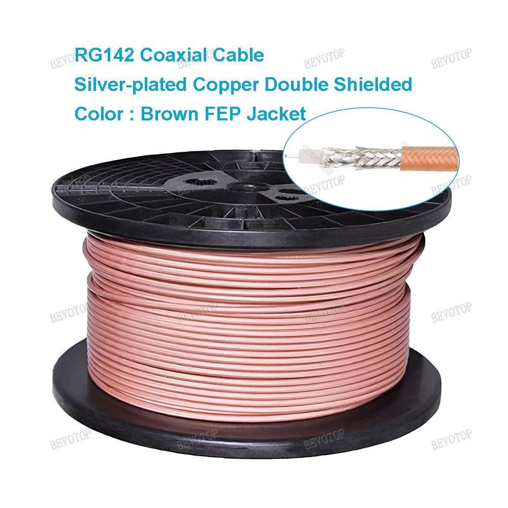 Low Loss RF Coaxial Cable Connection Coax Wire RG-142 SMA Male To BNC...