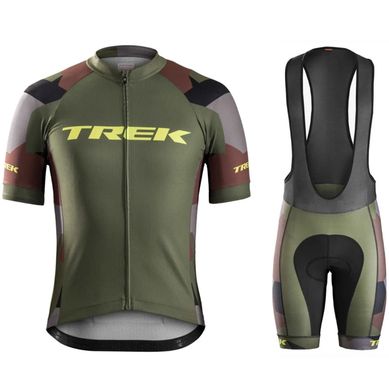 TREK Pro Team Ciclismo Jersey Set Vestuário Ciclismo Verão Road Bike ...