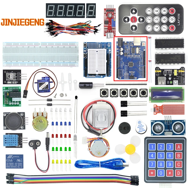 Super-Starter-Kit-for-Arduino-UNO-SET-R3-Breadboard-Stepper-Motor-SG90 ...
