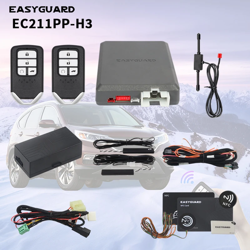EASYGUARD-CAN-BUS-remote-starter-fit-for-Honda-with-oem-push-button ...