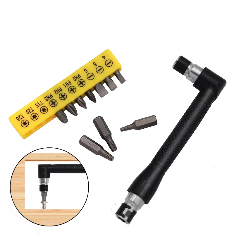 L-shaped-1-4-Hexagonal-Screwdriver-Bit-90-Degree-Double-Head-Handle ...
