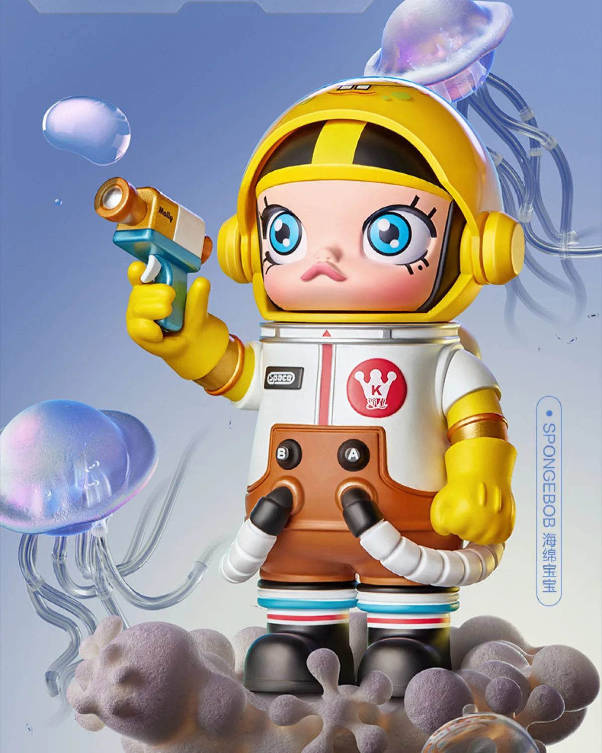 POP MART MEGA COLECCIÓN 100% SERIE SPACE MOLLY Caja sorpresa Juguetes ...