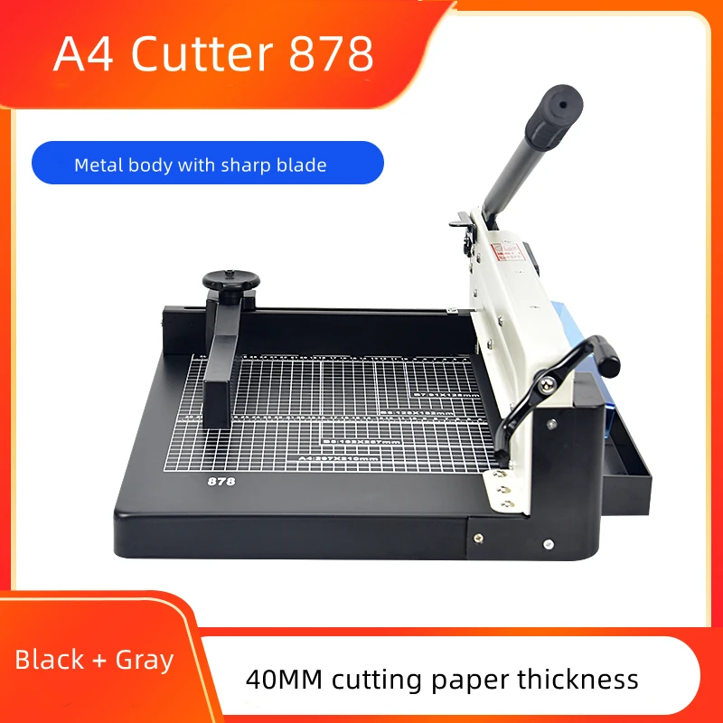 A4(310mm) Manual Paper Cutter Large Blader A Push Cardboard 878 Thick ...