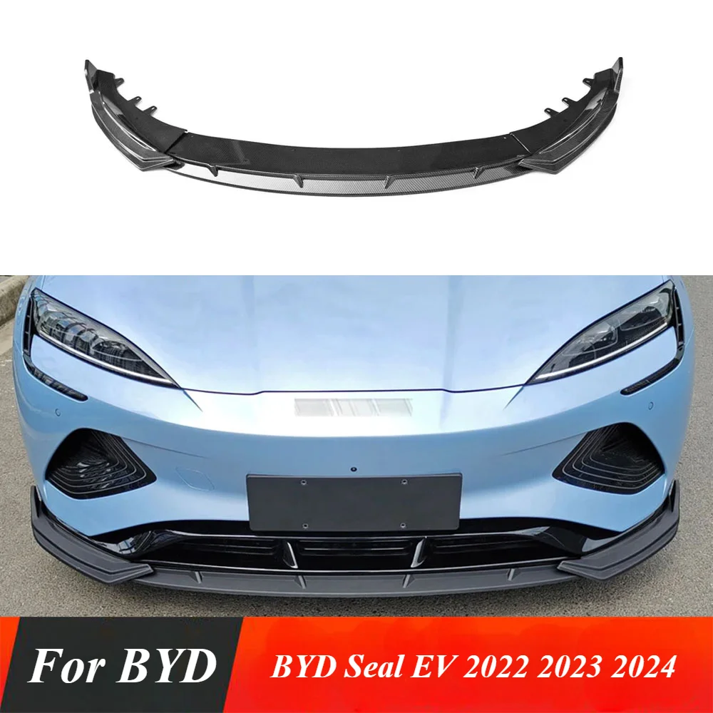 Front-Splitter-Bumper-Spoiler-Car-Body-Kit-2022-2023-2024-Glossy-Black ...