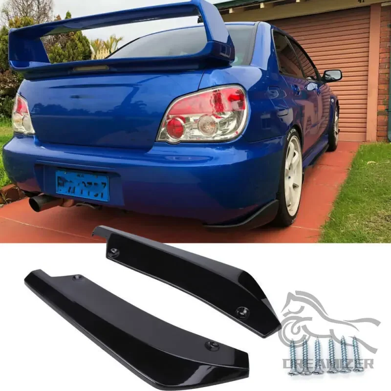 For Subaru Impreza WRX STI Car Rear Bumper Splitter Diffuser Canard ...