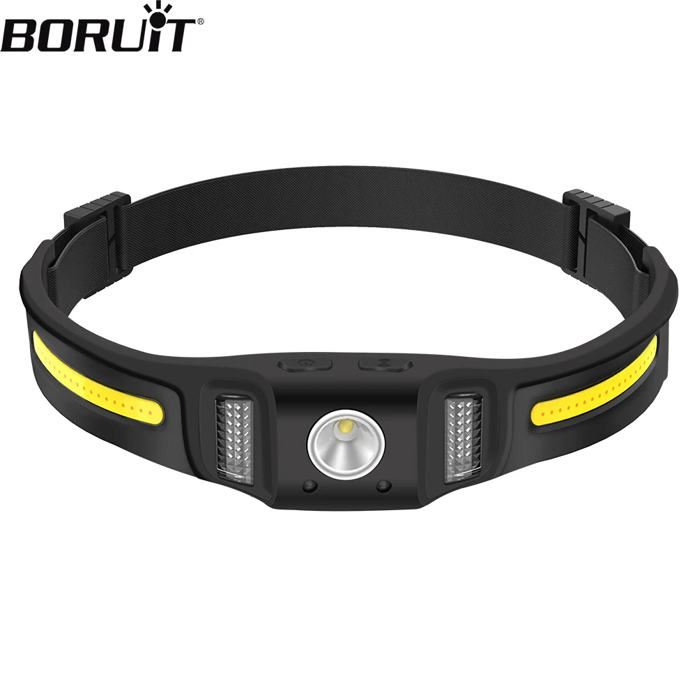 BORUiT-GT30-LED-Motion-Sensor-Mini-Headlamp-Type-C-Rechargeable-Work ...