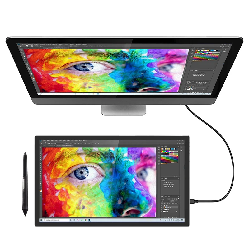 21.5 Inch 4K Professional Design Digital Pen Graphic Tablet with Screen ...
