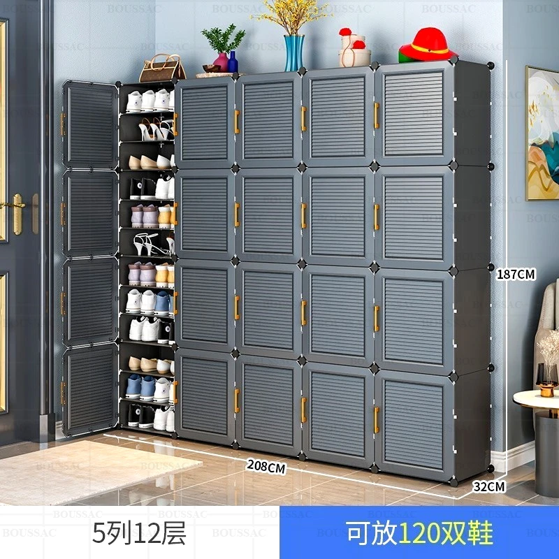 Simple Shoe Rack Modular Dustproof Multi layer Home indoor Storage ...