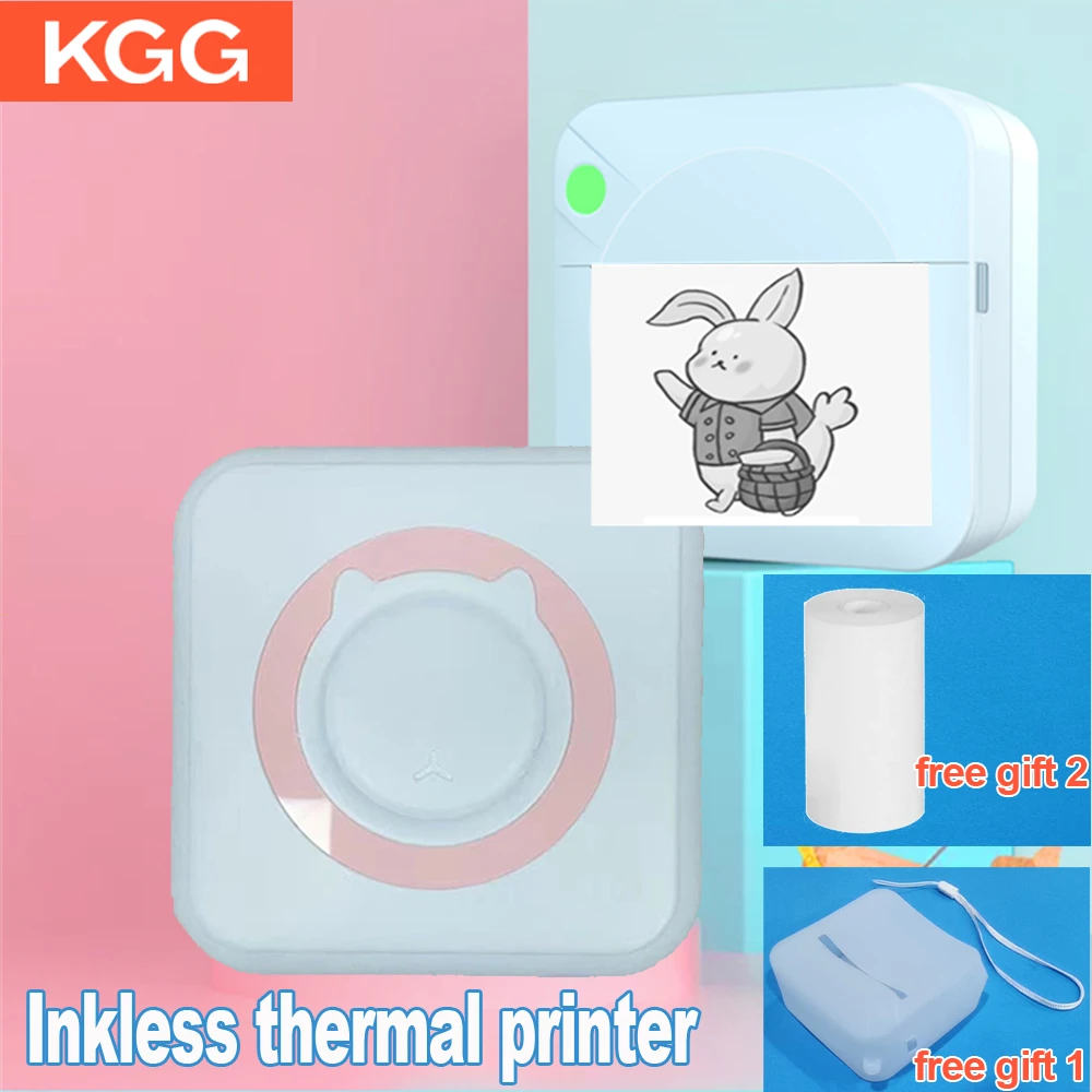 Inkless Thermal Printer Bluetooth Wireless Homework Photo Lable ...