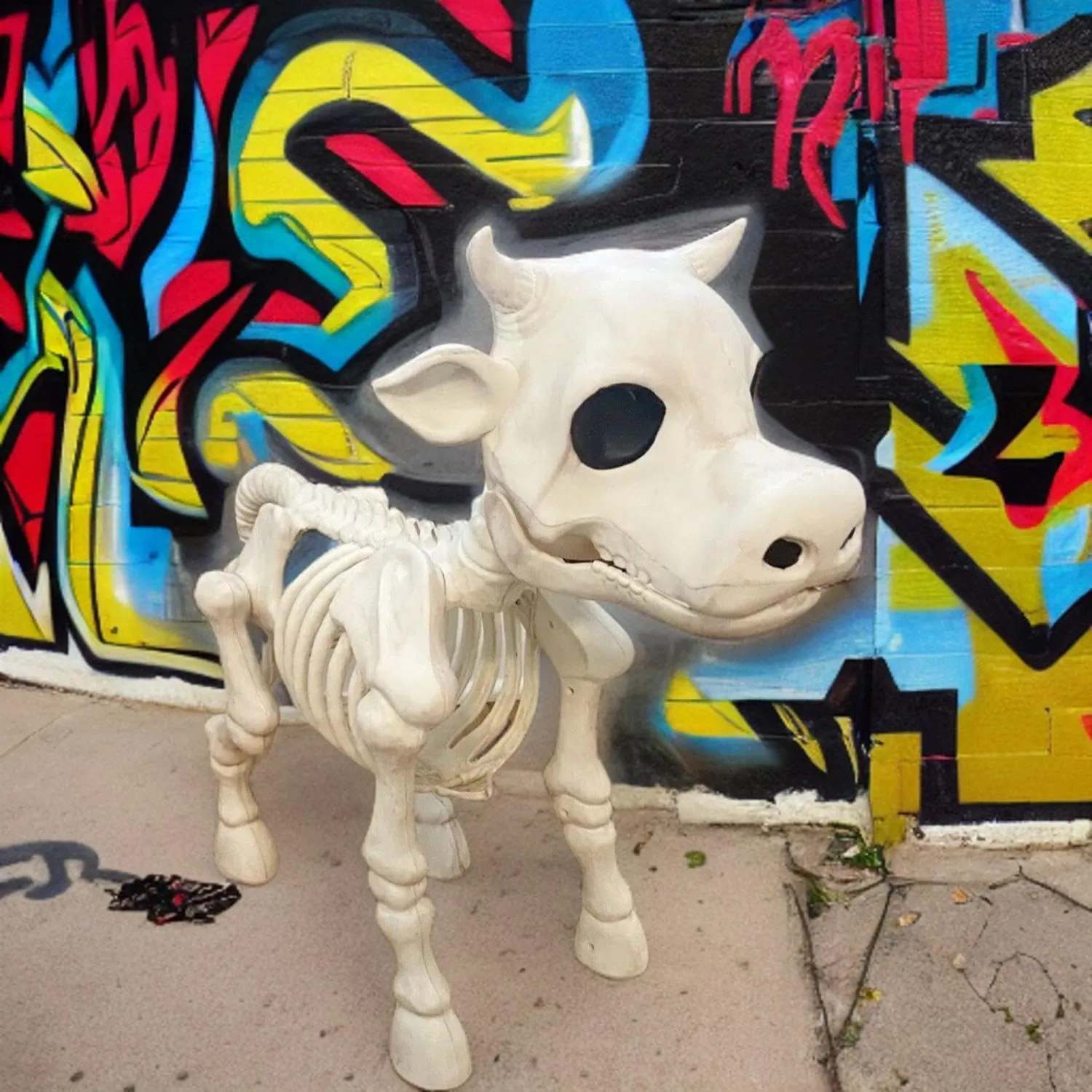 New-Halloween-Cow-Horse-Skeleton-Tricky-Graveyard-Resin-Cow-Skull ...