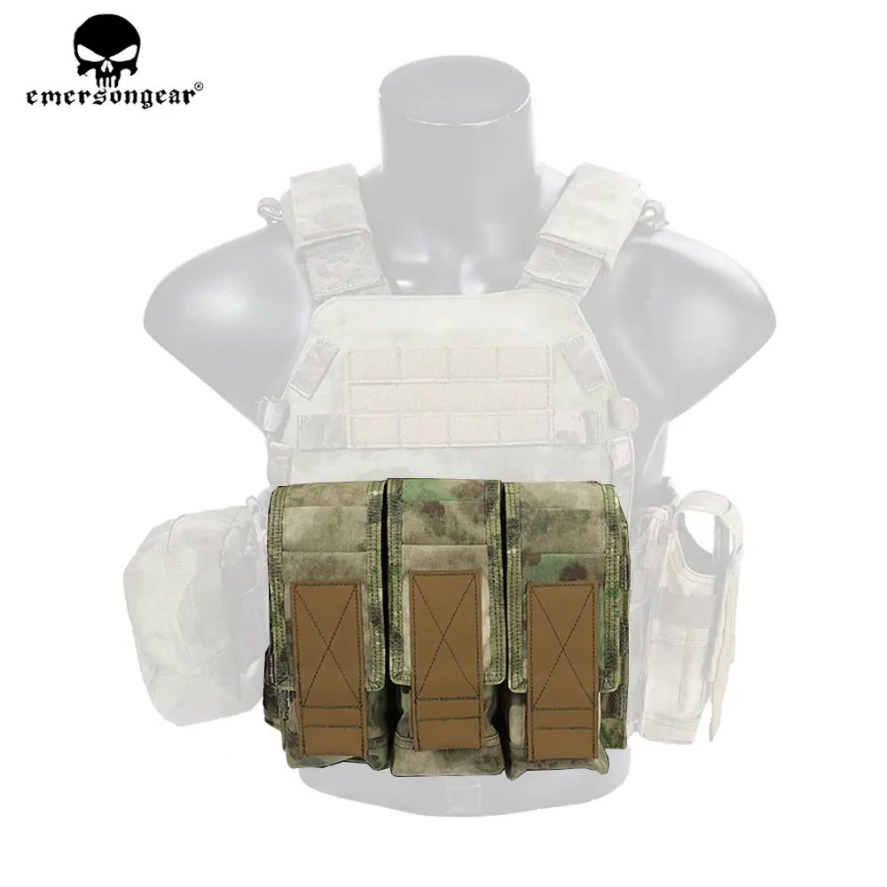 Emersongear Tactical 7.62 Triple Magazine Pouch Molle 762 Mag Bag For ...