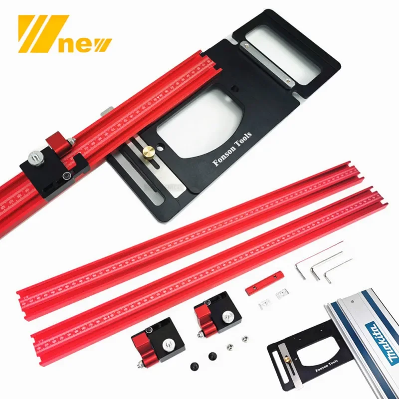 Track-Saw-Square-Guide-Rail-Clamp-90-Degree-Positioning-Plate-and ...