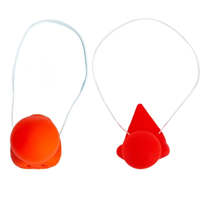 Red-Rubber-Clown-Nose-Honking-Squeaking-Clown-Nose-Clown-Costume-Funny ...