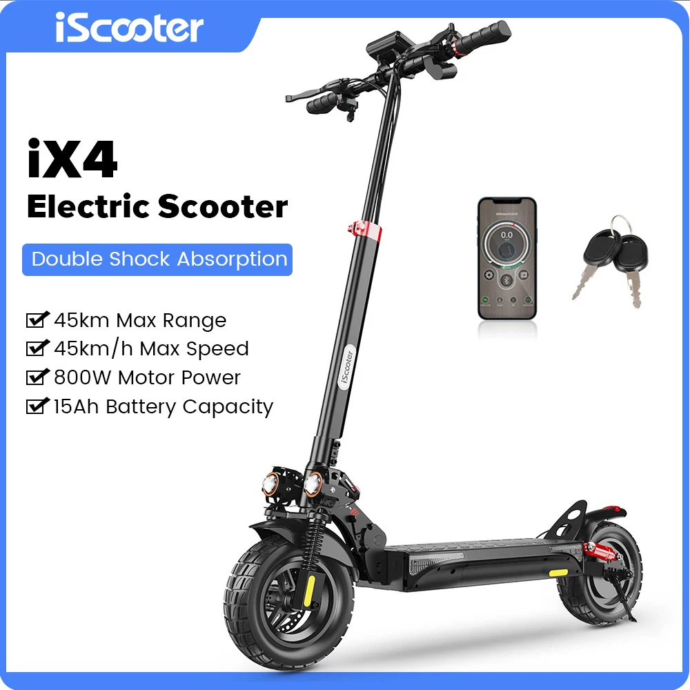 IScooter-iX4-Scooter-elettrico-800W-15Ah-potente-monopattino-elettrico-antiscivolo-fuoristrada ...