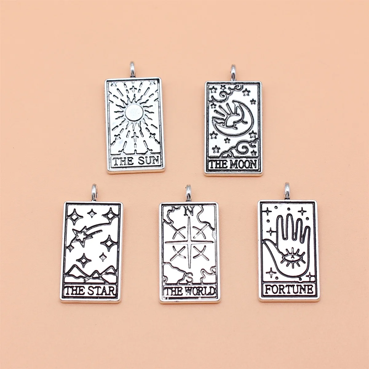5pcs-Antique-Silver-Color-Tarot-Charms-Collection-For-DIY-Jewelry ...
