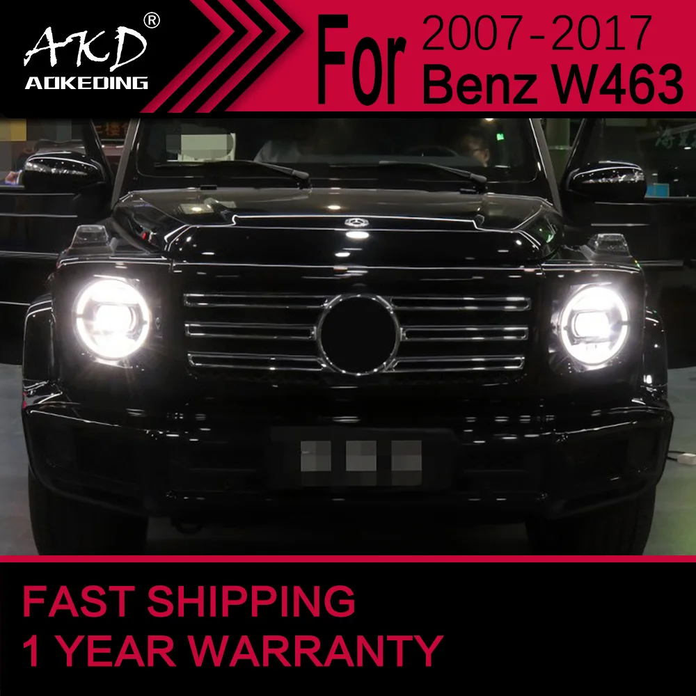 AKD 2PCS Car Headlights for Benz W463 LED 2007-2017 G350 G500 Head Lamp ...