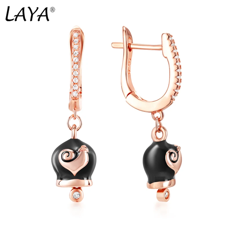 LAYA-18k-Gold-Drop-Earrings-For-Women-Bell-Shape-Shiny-White-Cubic ...