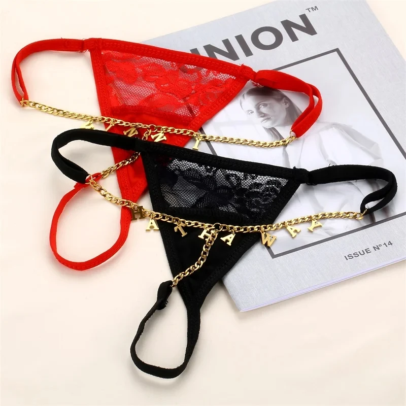 Ropa-interior-personalizada-con-nombre-para-mujer-cadena-de-cuerpo-de ...