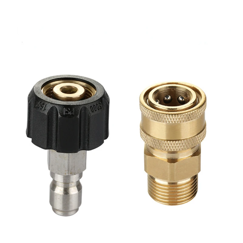 Pressure Washer Quick Connect Fittings M22 14mm To 3/8 Inch Pressure ...