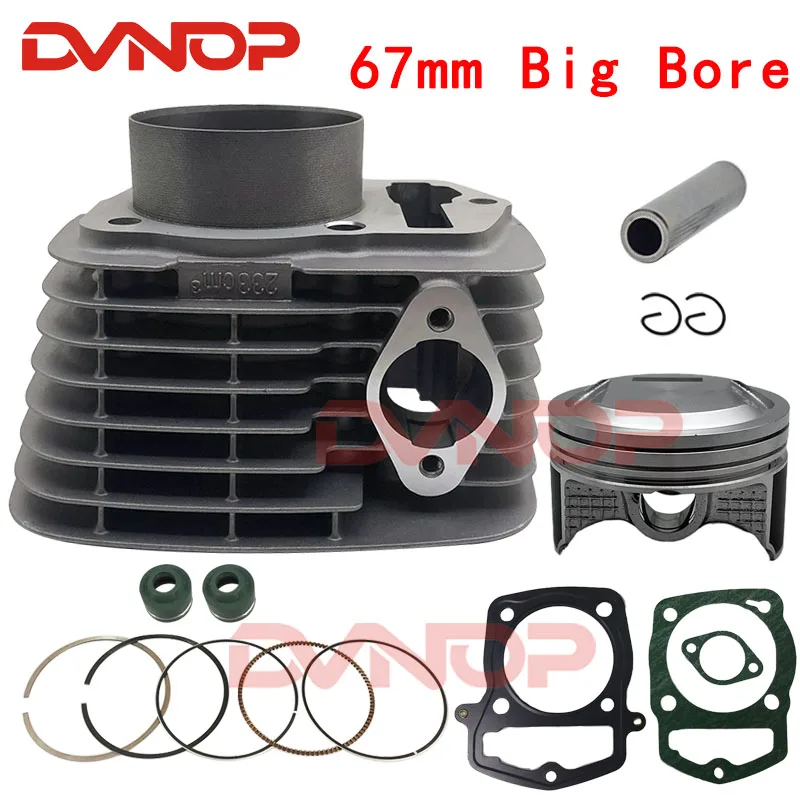 67mm-Motorcycle-Cylinder-Piston-Gasket-Rebuild-Kit-for-LONCIN-RE250 ...