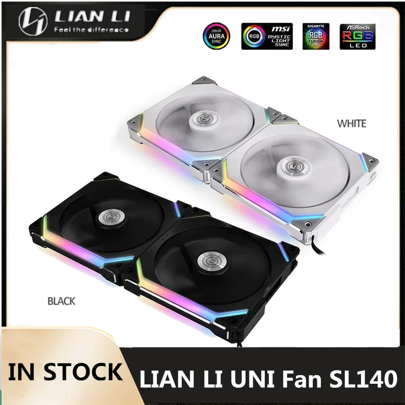 LIAN LI UNI Fan SL140 Modular Computer Water Cooling Radiator Fan 140MM ...