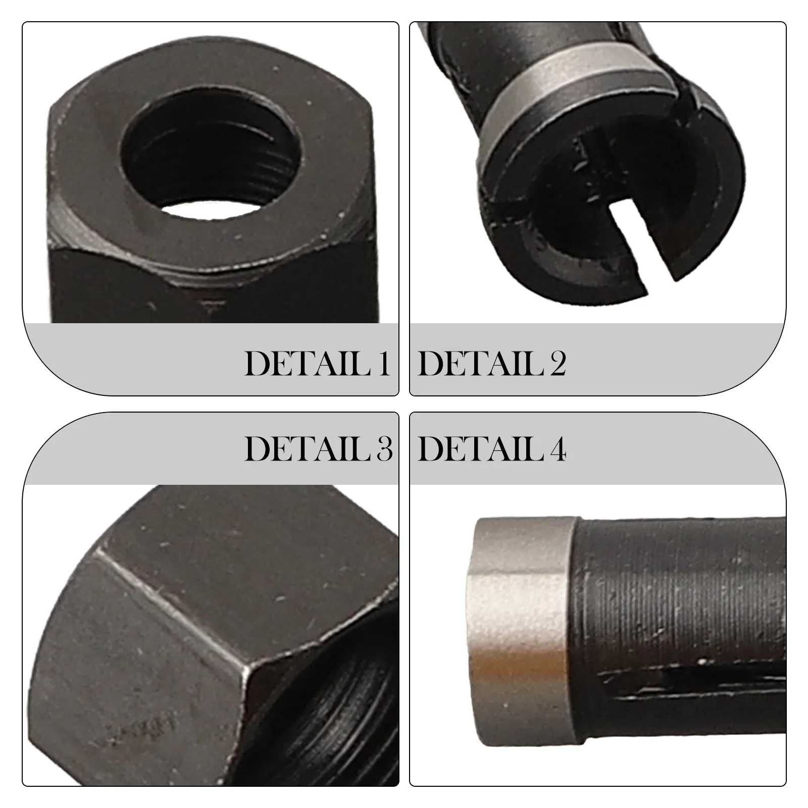 2x/Set Collets 6.35mm 8mm 6mm Collet Chuck Engraving Trimming Machine ...