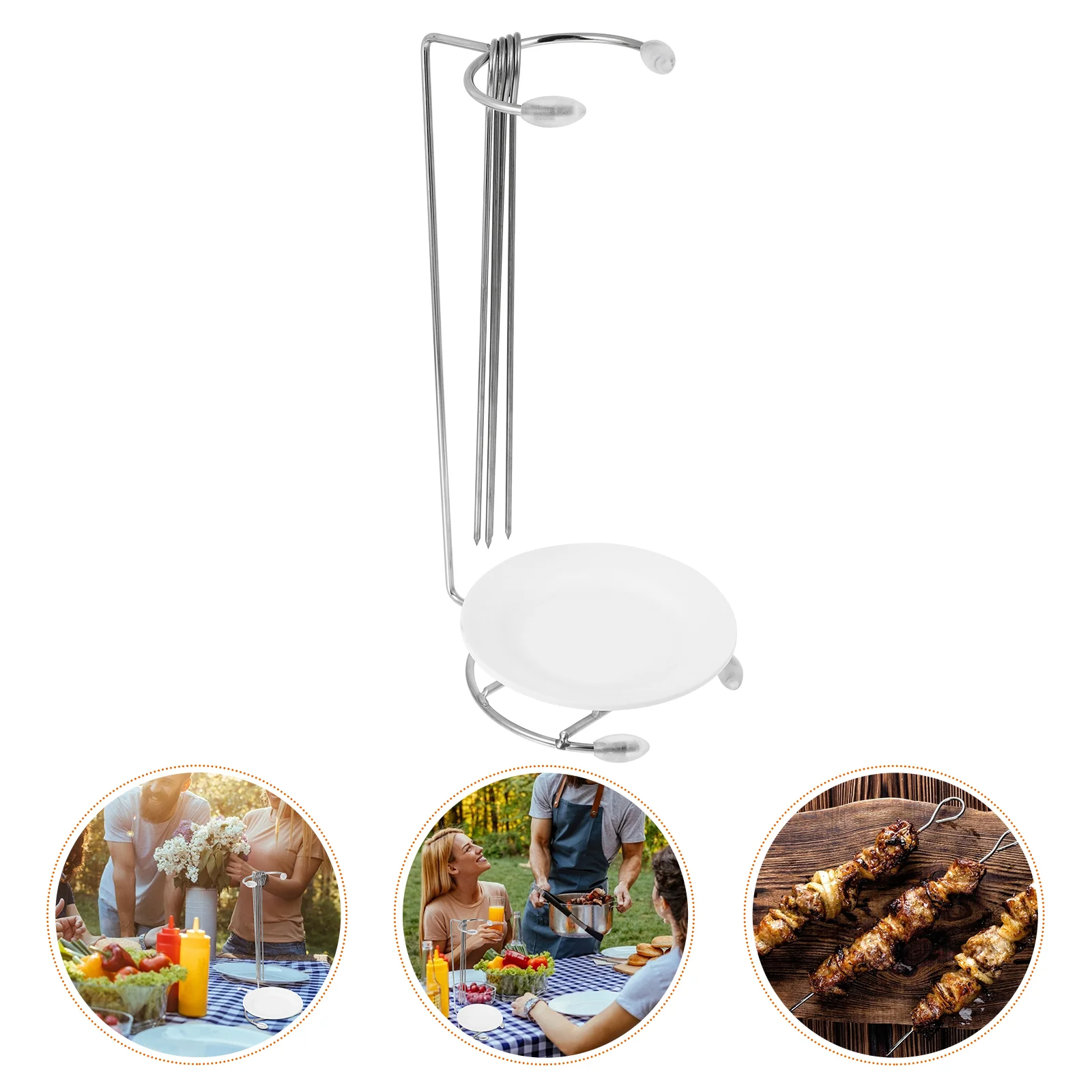 Skewers-Skewergrilling-Rack-Grill-Stand-Stainless-Steel-Kabob-Bbq ...