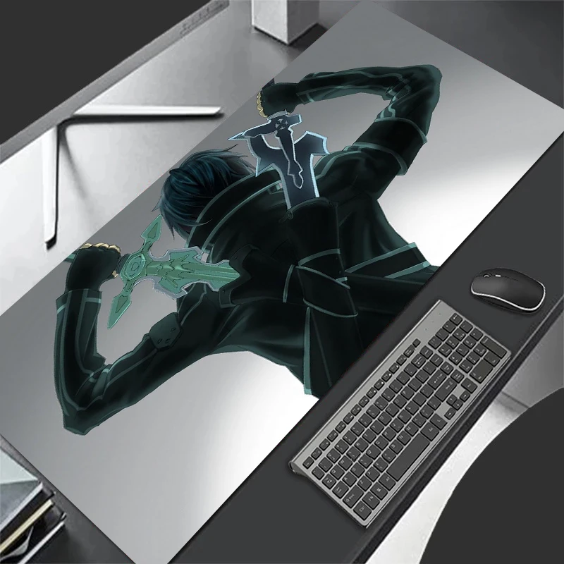 Sword Samurai Large Mouse Pad Extended Gamer Accessories Keyboard Desk ...
