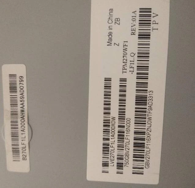 LCD 스크린 TPM270WF1 LF1L.Q TPM270WF1 HP09.S HL02.S TPM270WF1 LF1F.Q TPM270WF1 TPM270WF1 LF2F.Q, 27 ...