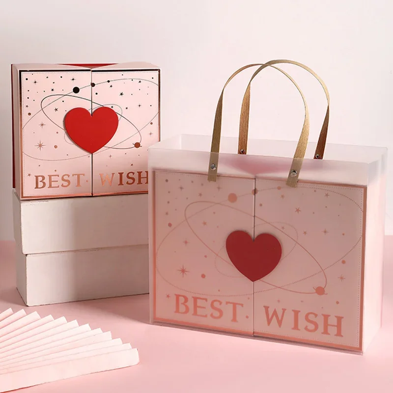 Gift-Packaging-Box-Creative-Flip-Top-Double-Door-Folding-Gift-Cardboard ...