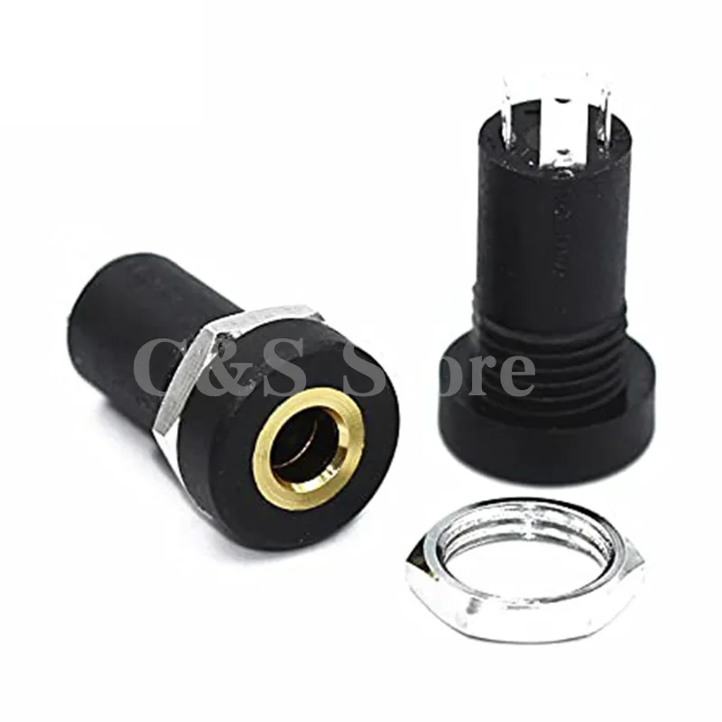 5PCS-PJ-392A-3-5mm-Audio-Female-Jack-3-4Pole-Stereo-Solder-Panel-Mount ...