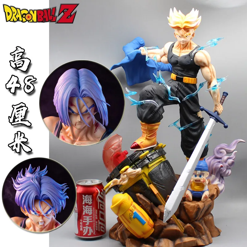48cm-Dragon-Ball-Z-Trunks-Anime-Figure-GK-Super-Saiyan-Kawaii-Torankusu ...