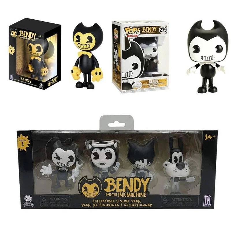 Bendy Horror Game Cartoon Toy Action PVC Anime Figure Collection Model ...