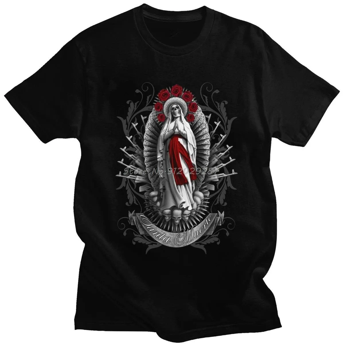 Camiseta-de-manga-corta-de-algod-n-para-hombre-ropa-g-tica-con ...